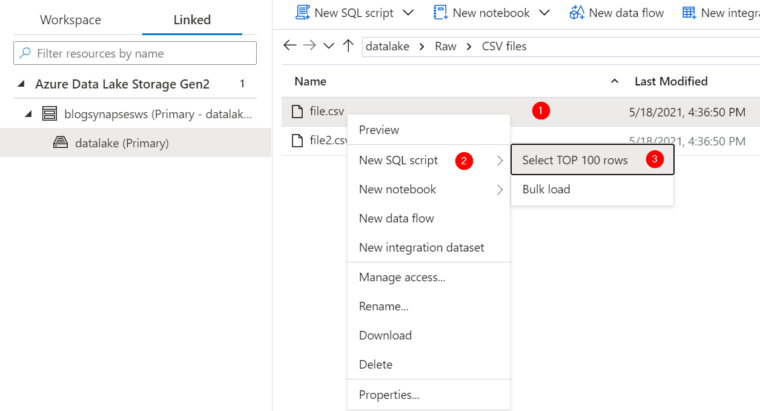 Analizando El Data Lake Y El Pool SQL Serverless De Synapse | Visionarios