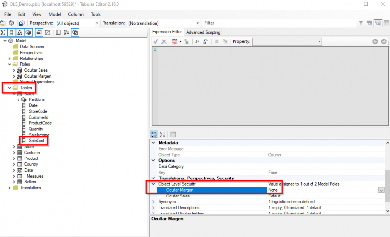 Object Level Security In Power BI | Visionarios